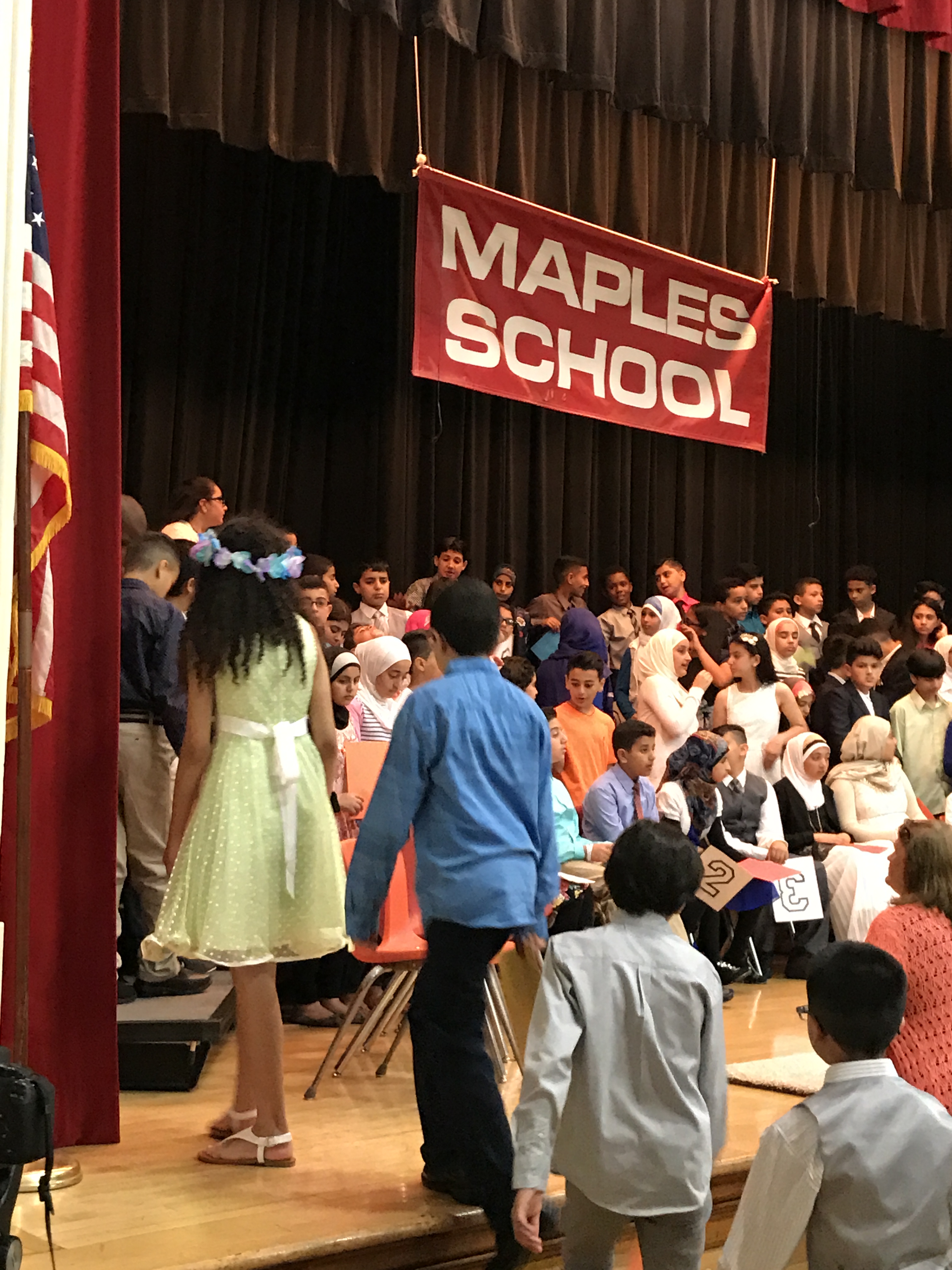 5th graders rehearsing for the promotion ceremony | Maples Elementary ...